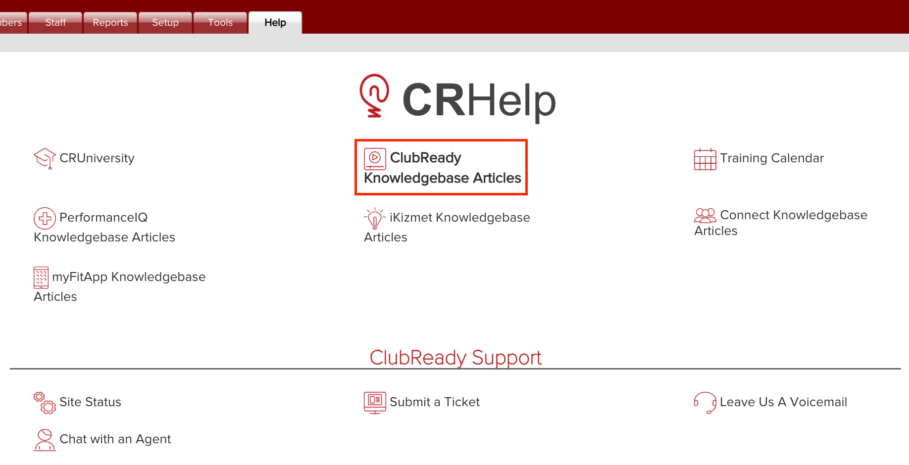ClubReady Help Suite – ClubReady Connect